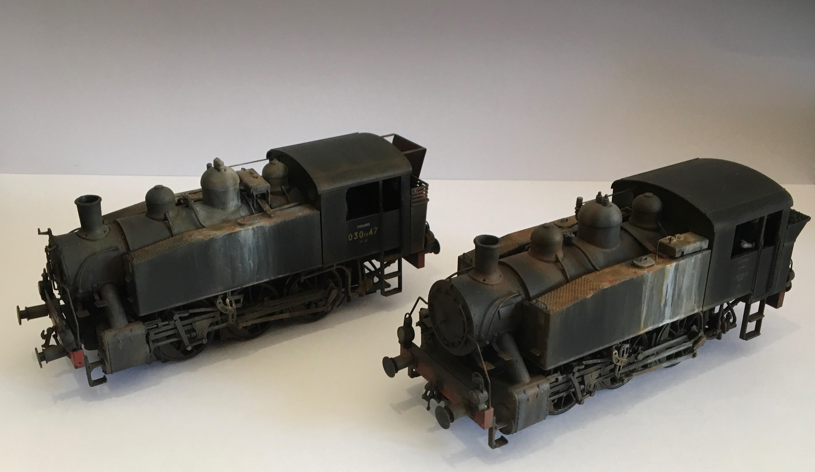 locomotive vapeur 030 TU Jouef REE HO patine - train