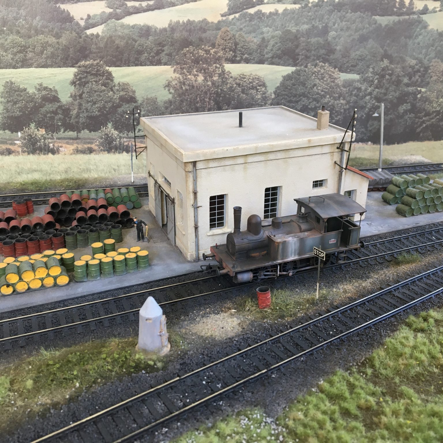 SNCf, 030 T, locomotive à vapeur, livrée verte à filets jaunes, époque ...