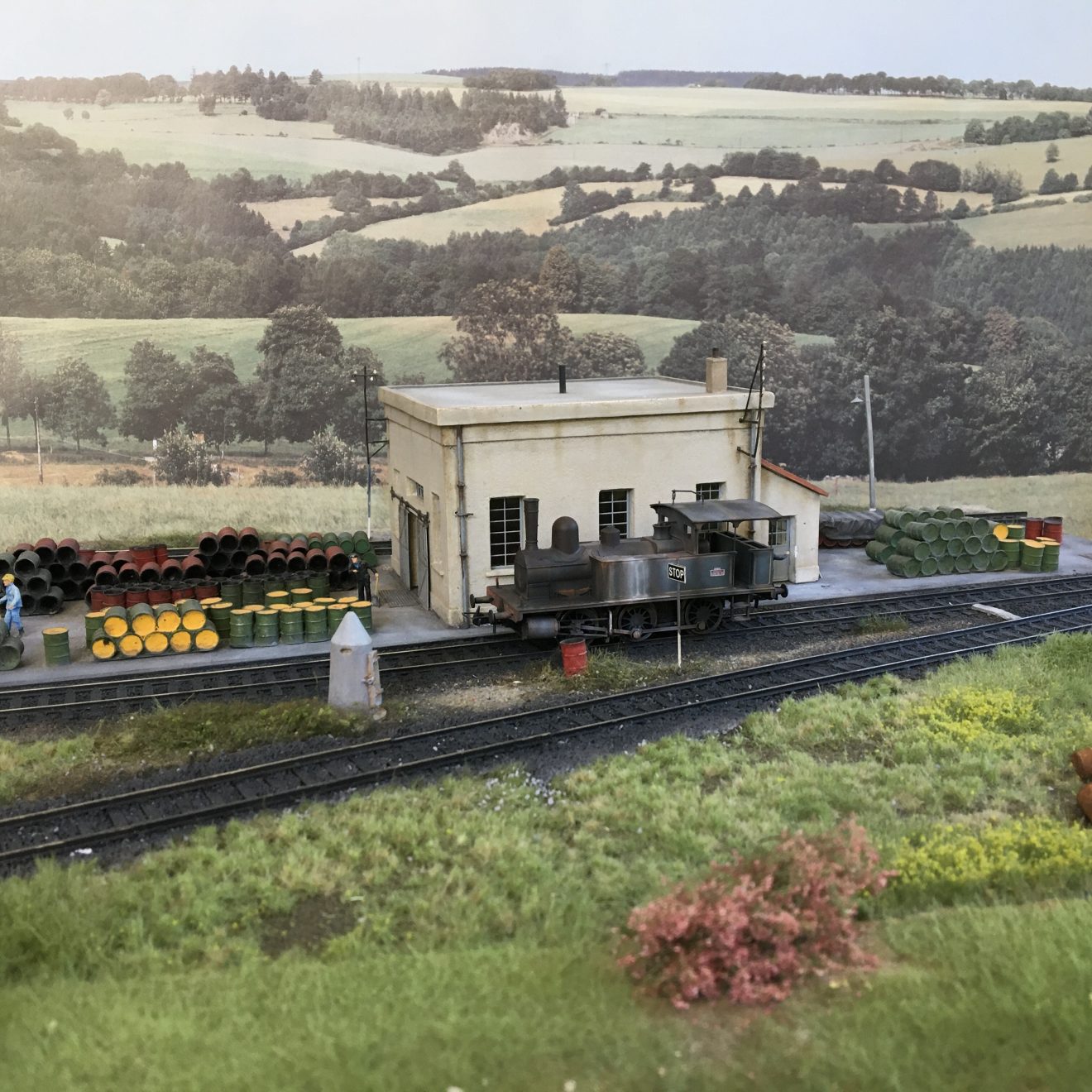 SNCf, 030 T, locomotive à vapeur, livrée verte à filets jaunes, époque ...