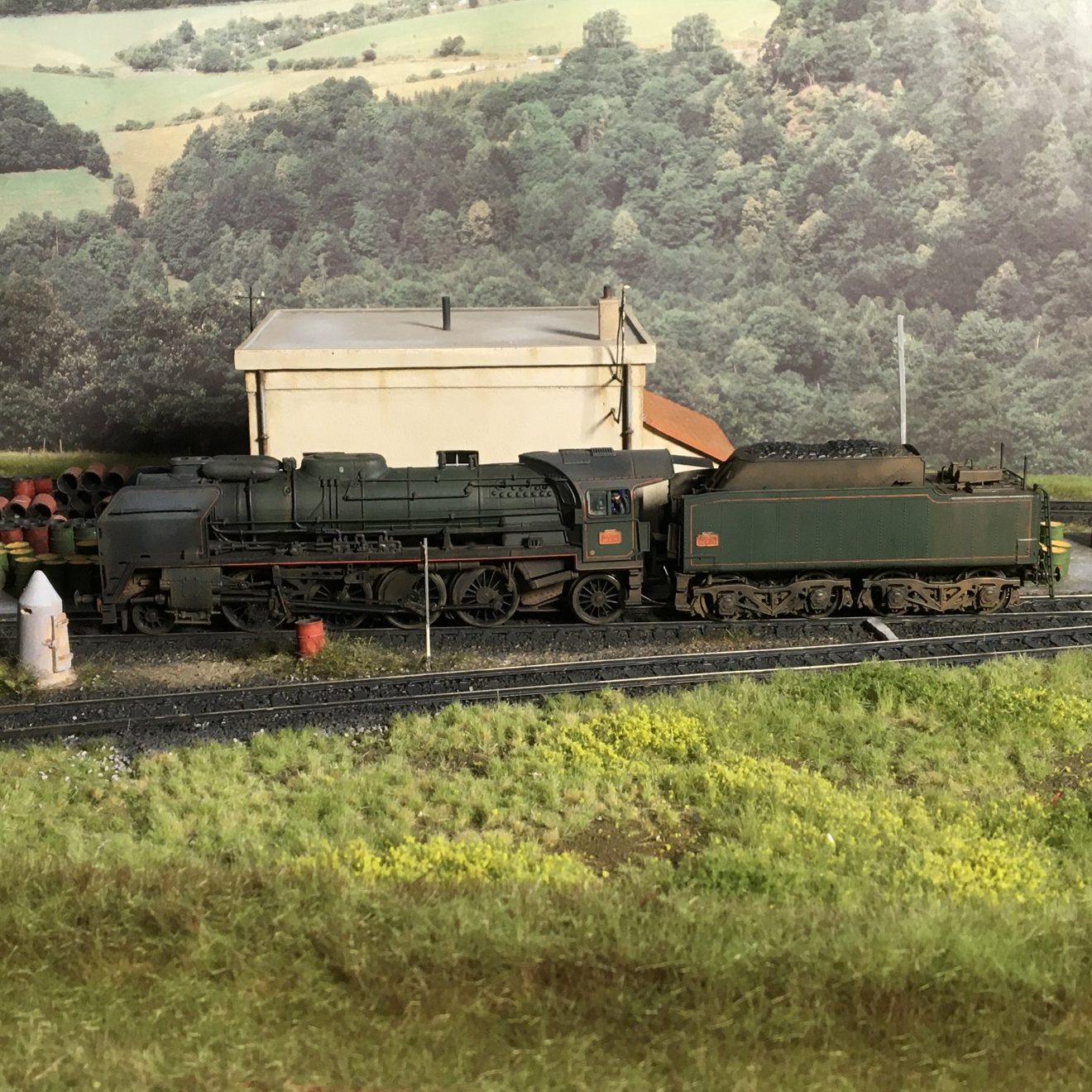 Locomotive vapeur 141P verte Jouef Ref HJ 2036 - La patine des trains