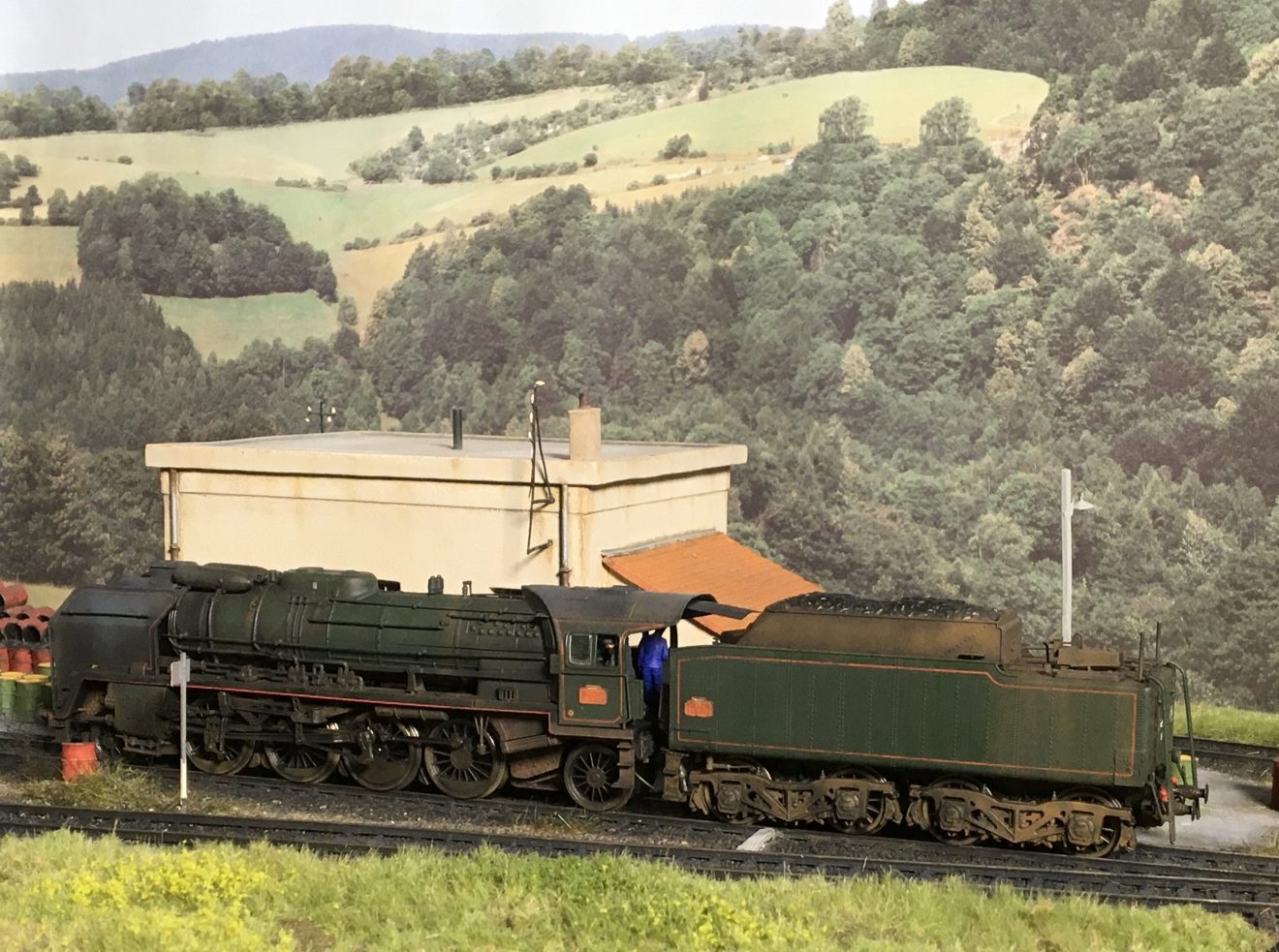 Locomotive vapeur 141P verte Jouef Ref HJ 2036 - La patine des trains