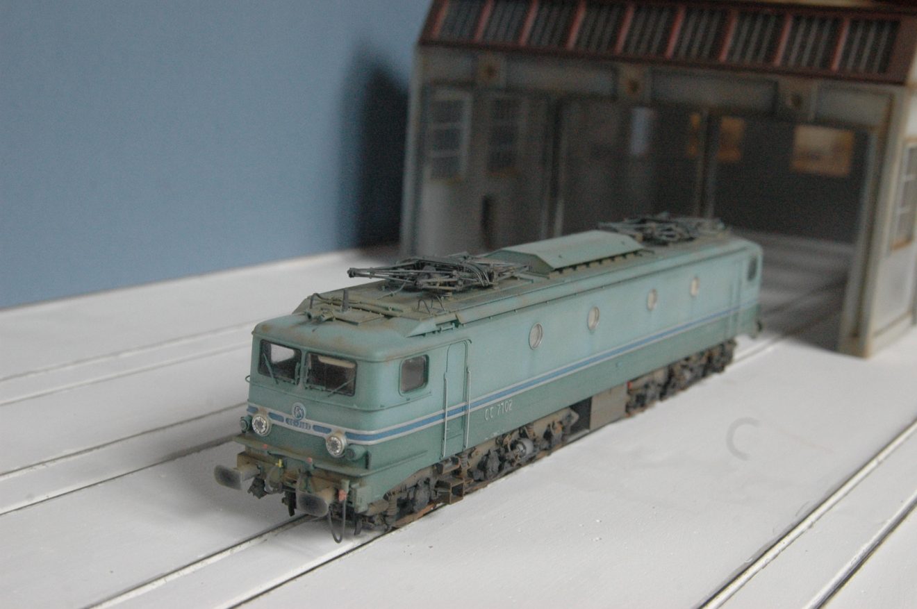 REE CC 7102, dépôt d’Avignon, Ref MB 058S - La patine des trains