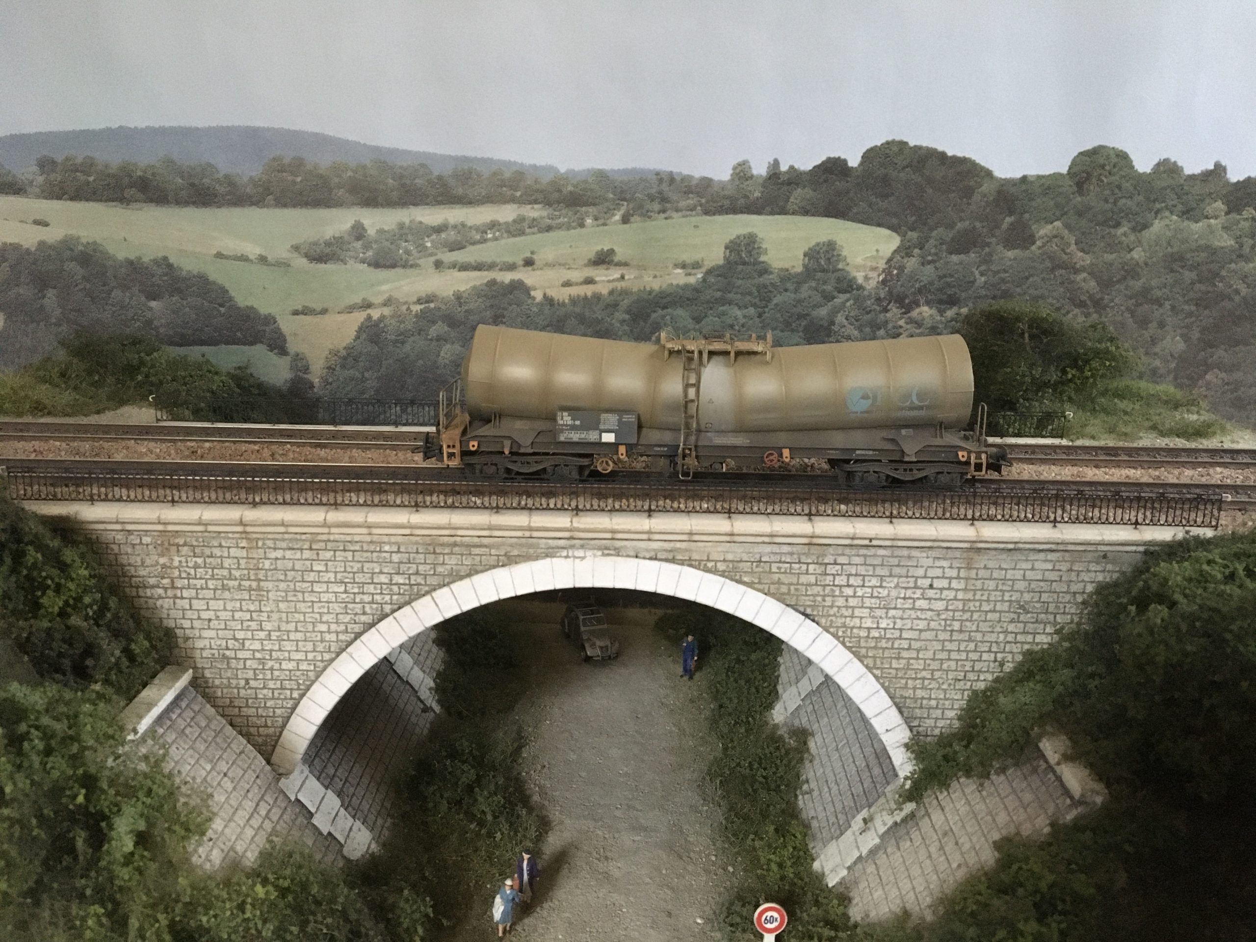 Modellbahn Union Ref MU-HO G32001, wagon type Zafns , compagnie ECC ...